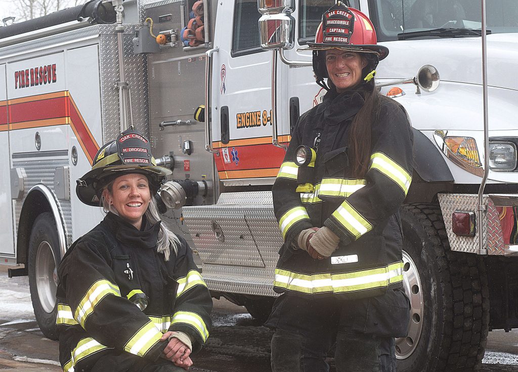 Female fire power: Oak Creek welcomes 1st all-female firefighting team ...